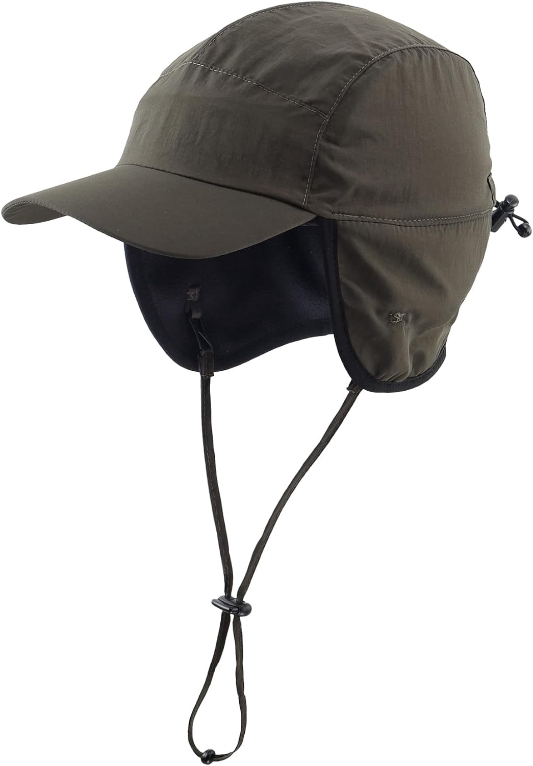 NANAHuang Waterproof Men's Winter Hats with Visor Warm Fleece Lined ...