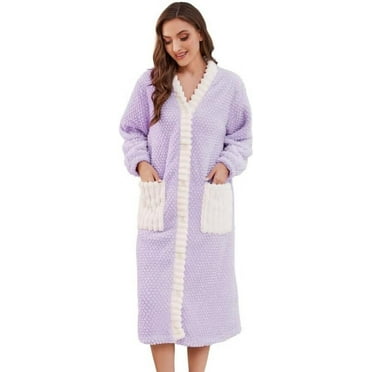 PAVILIA Premium Women's Plush Soft Robe, Lightweight, Full Length, Warm Fleece Sherpa Shaggy ...