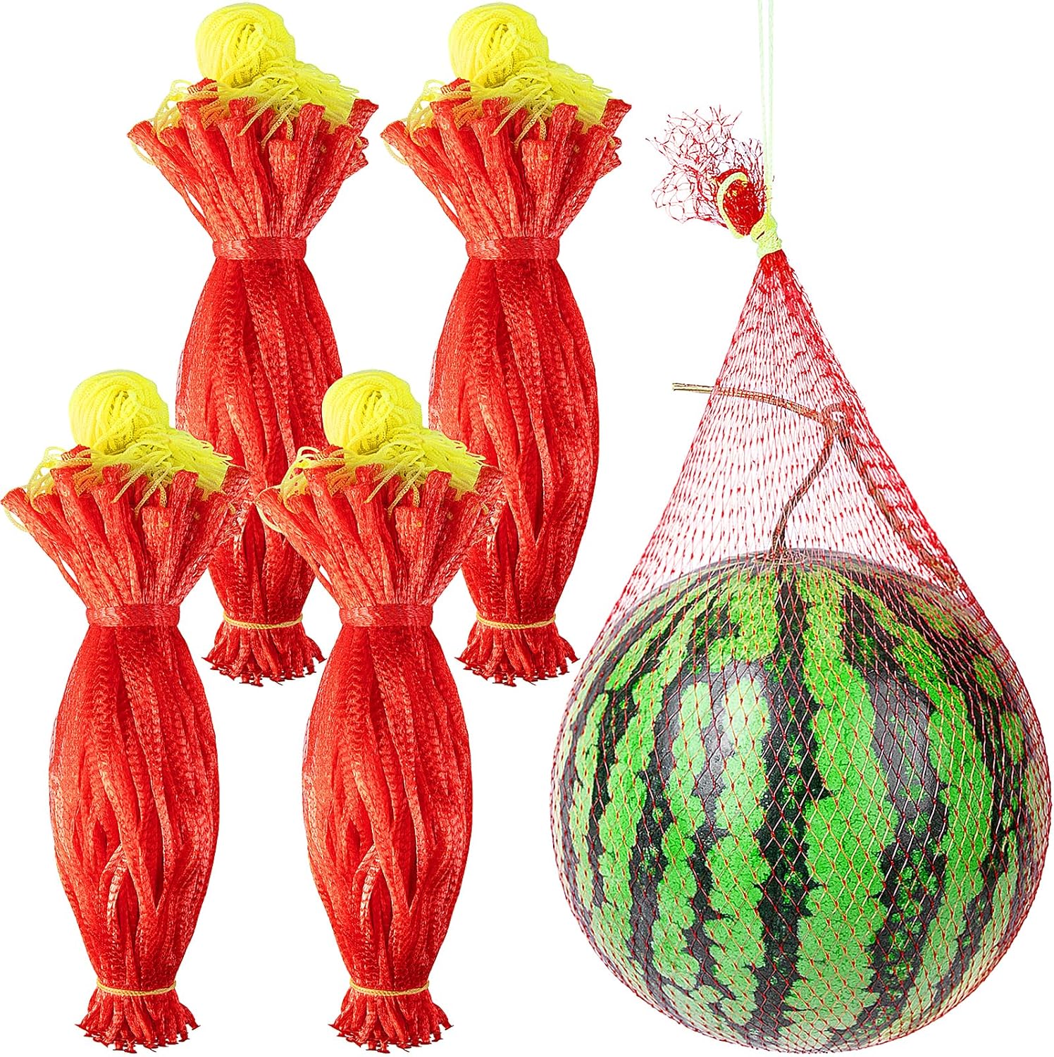 NANAhuang 100 Pack Watermelon Nets,Hanging Watermelon Nets Bags Mesh ...