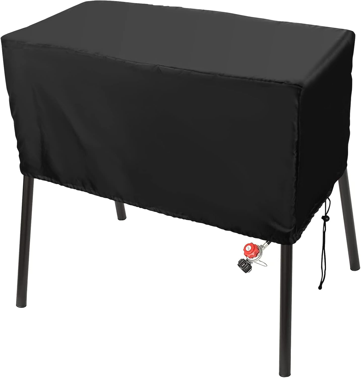 NANAhuang Black Patio Covers for 2-Burner Camp Stove, Heavy-Duty Cover ...