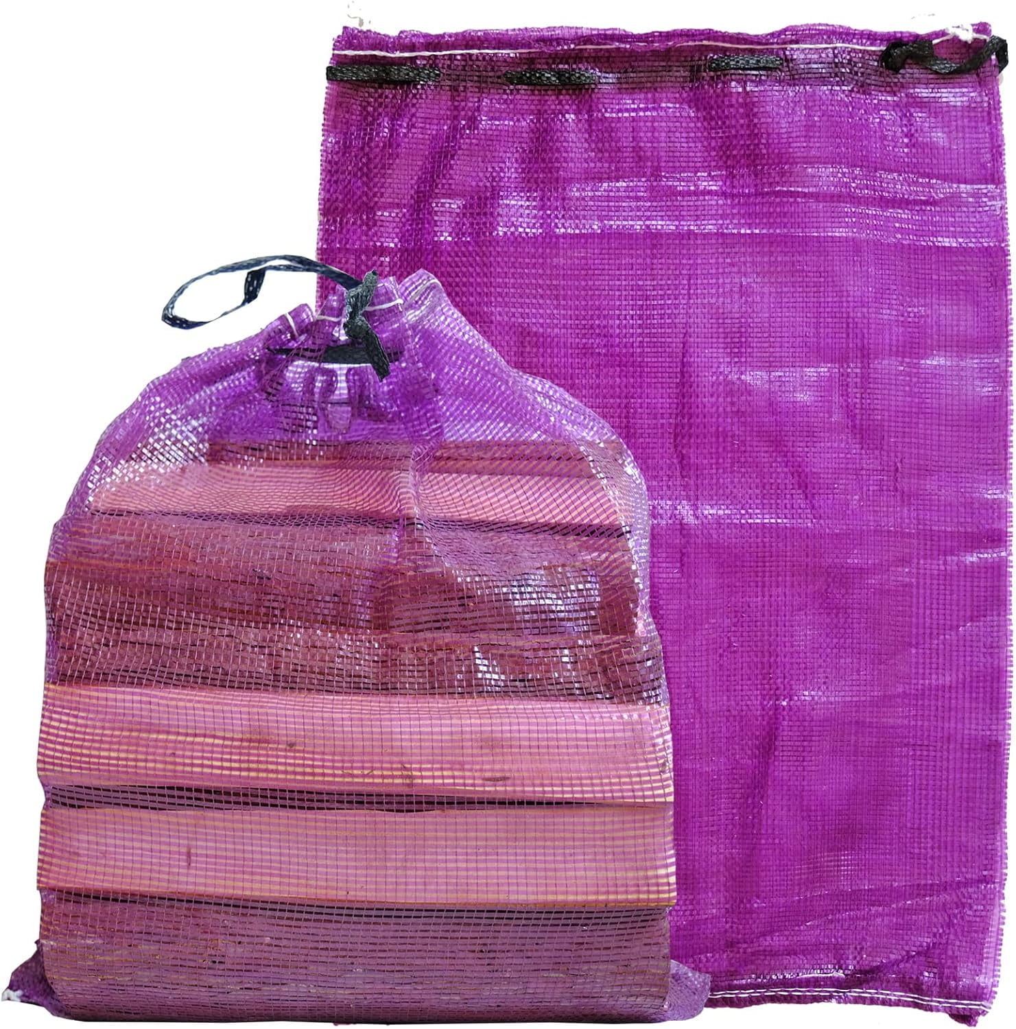 NANAhuang Mesh Firewood Bags 22"×32" Crawfish Sacks, Firewood Bags for ...