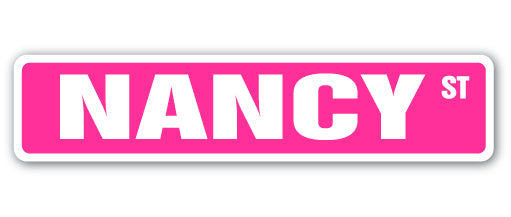 NANCY Street Sign Childrens Name Room Sign | Indoor/Outdoor | 36" Wide ...