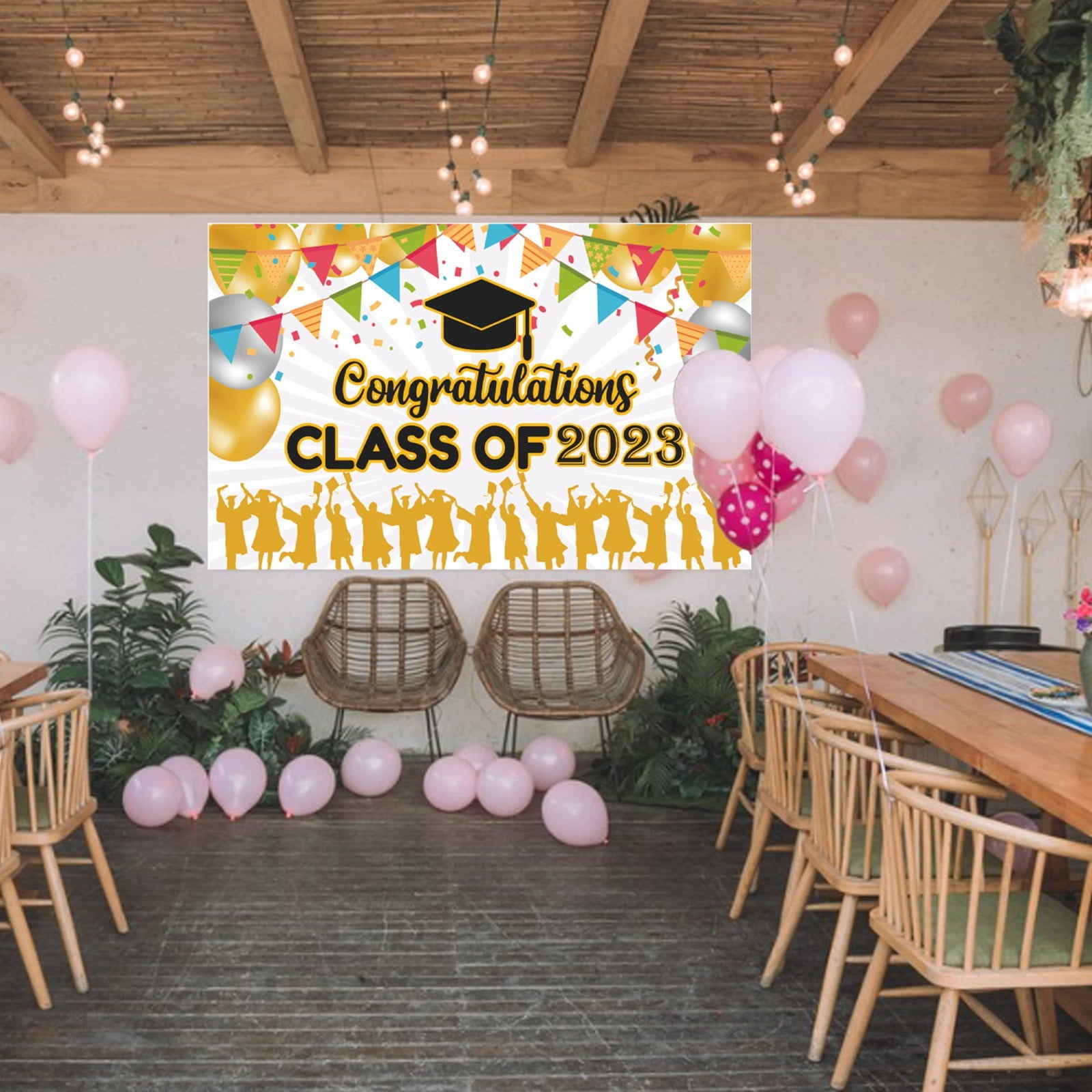 NANDIYNZHI Big Deals Graduation Season Banner Background Cloth ...