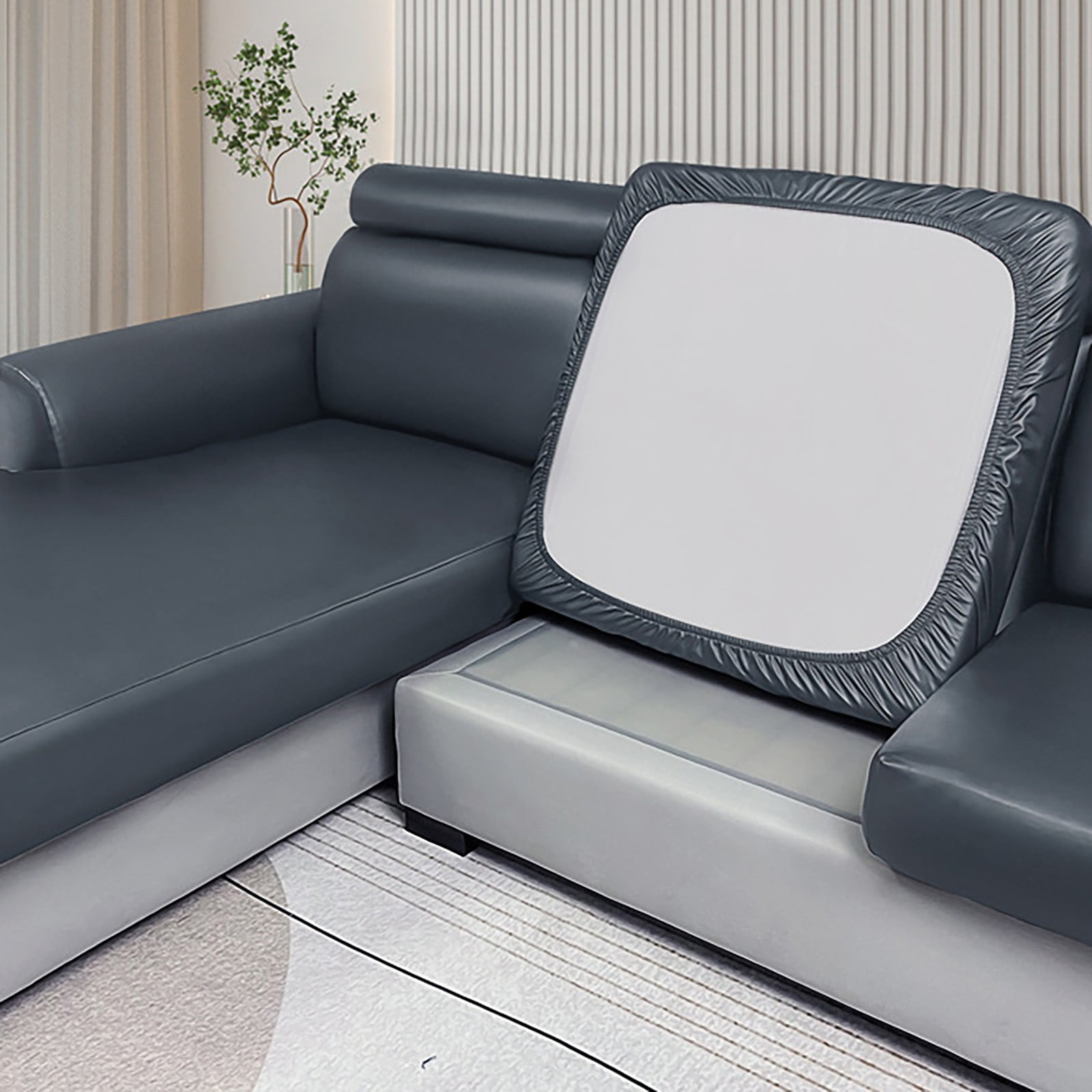 NANDIYNZHI Couch Cover Clearance Hokway Pu Leather Couch Cushion ...