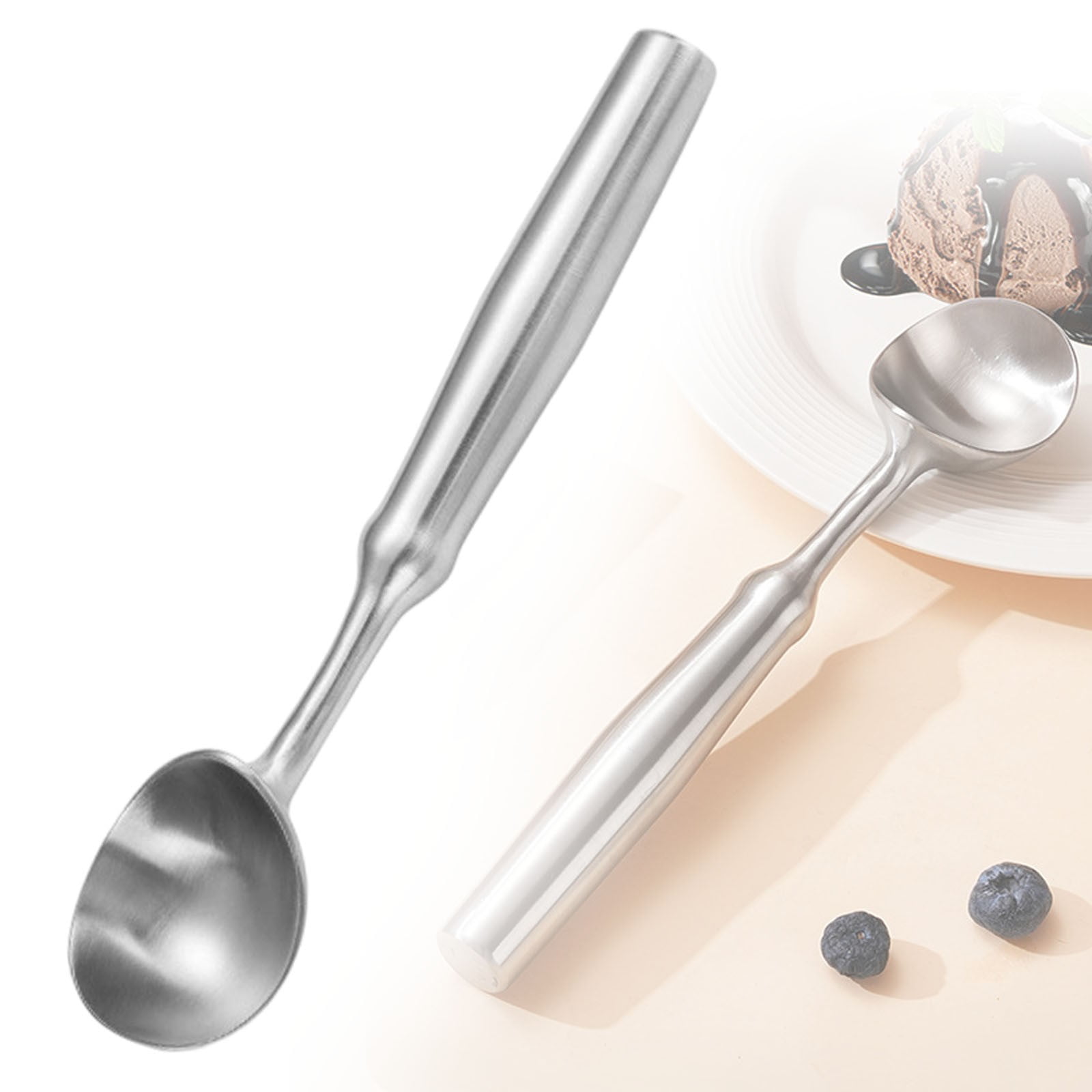 NANDIYNZHI Ice Cream Scooper Nonstick Anti-Freeze One Piece Aluminum ...