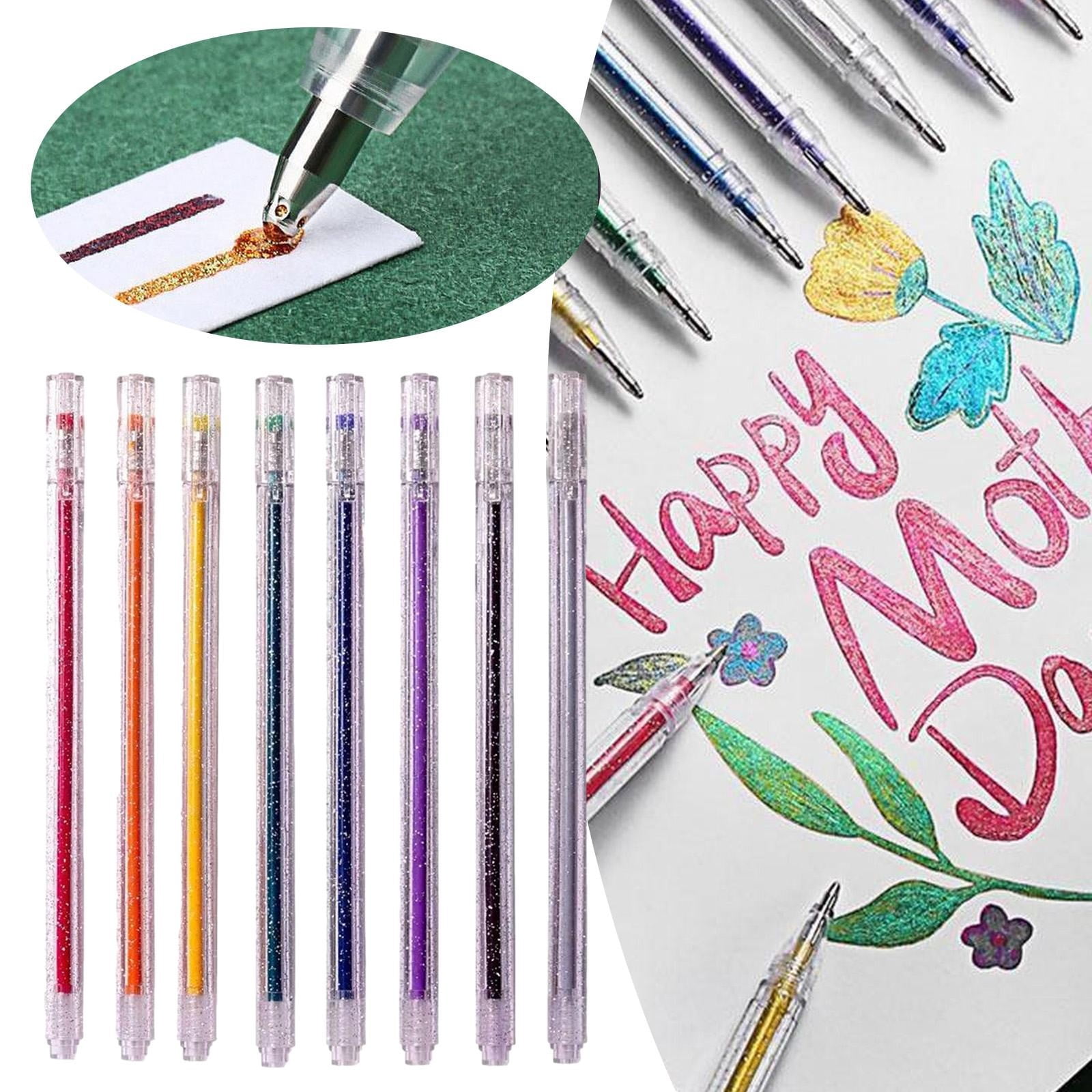 NANDIYNZHI home & kitchen 8 Color Glitter Marker Multicolor Quicksand ...