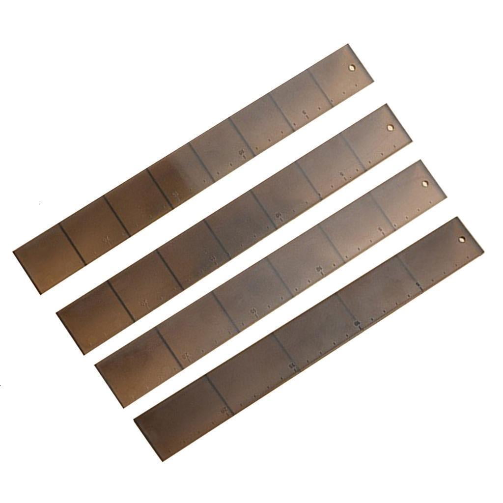 NANMELX 4Pcs Cake Cutting Roll Scale Ruler Kitchen Bakings Ruler ...