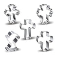 NANMELX 5 Styles Stainless Steel Cookie Cutter Mold for Cross Biscuit ...