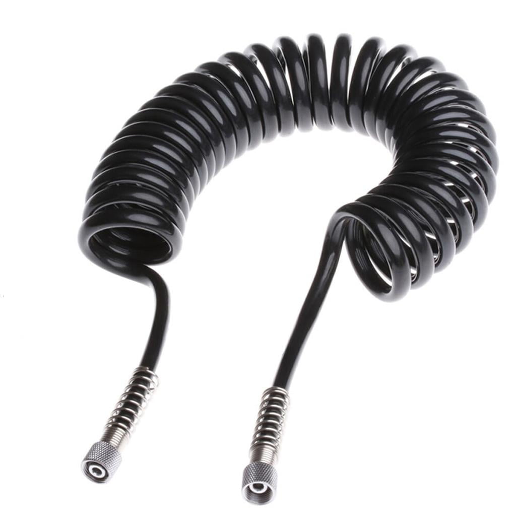 NANMELX Black PU Recoil Air Hose Spring Tube for Compressor Air Tool ...