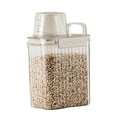 NANMELX Convenient Rice Bucket Sealed Flour Grains Storage Tank Plastic ...