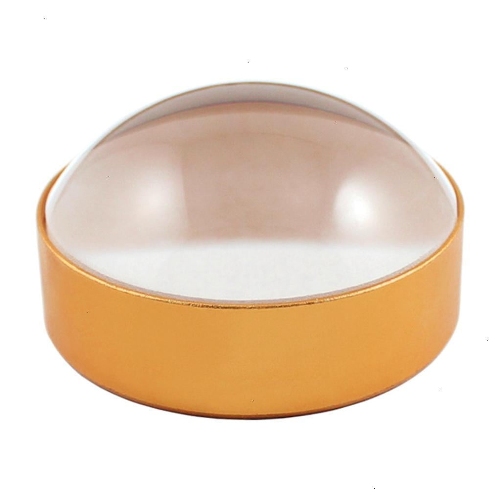 NANMELX Golden Round Desktop Magnifying Glass Lens Reading Aid Easy to ...