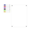 NANMELX Magnetic Week Meal Planner Board, Acrylic Magnet Erase Board ...