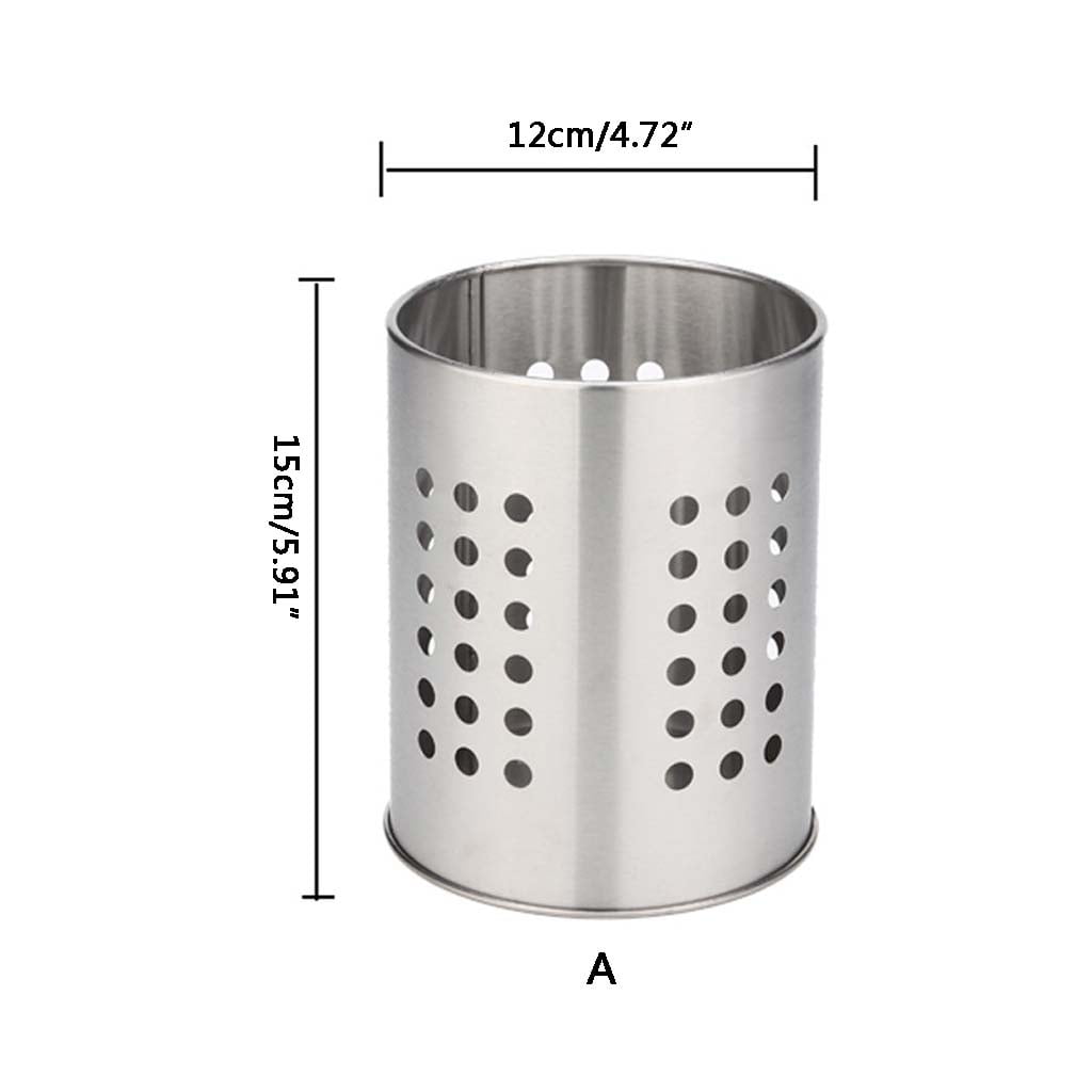 NANMELX Stainless Steel Kitchen Cooking Utensils Holder Crock Drainer ...
