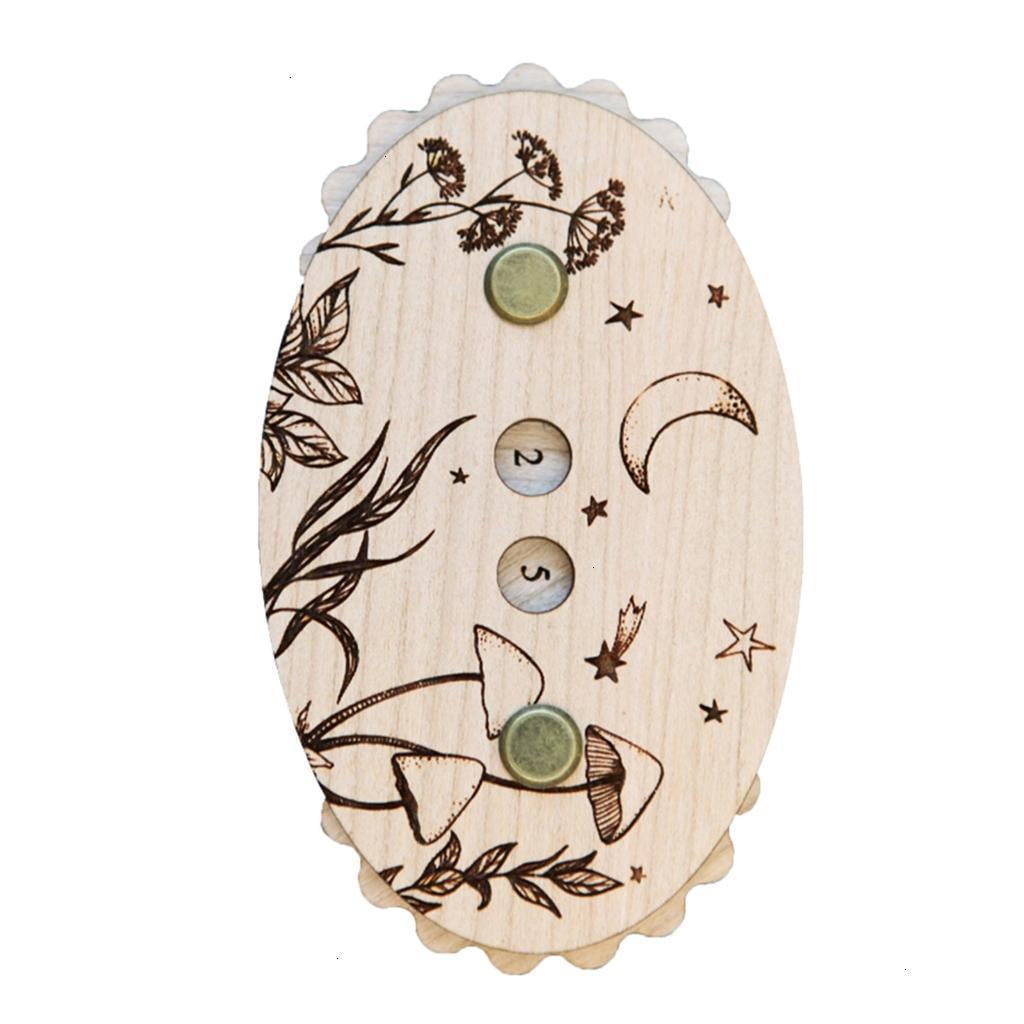 NANMELX Wooden Crochet Stitching Counter Knitting Stitching Row Counter ...