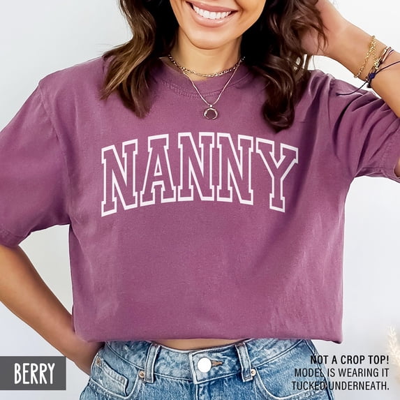 NANNY Shirt Birthday Gift for Nanny Mothers Day gift Pregnancy ...