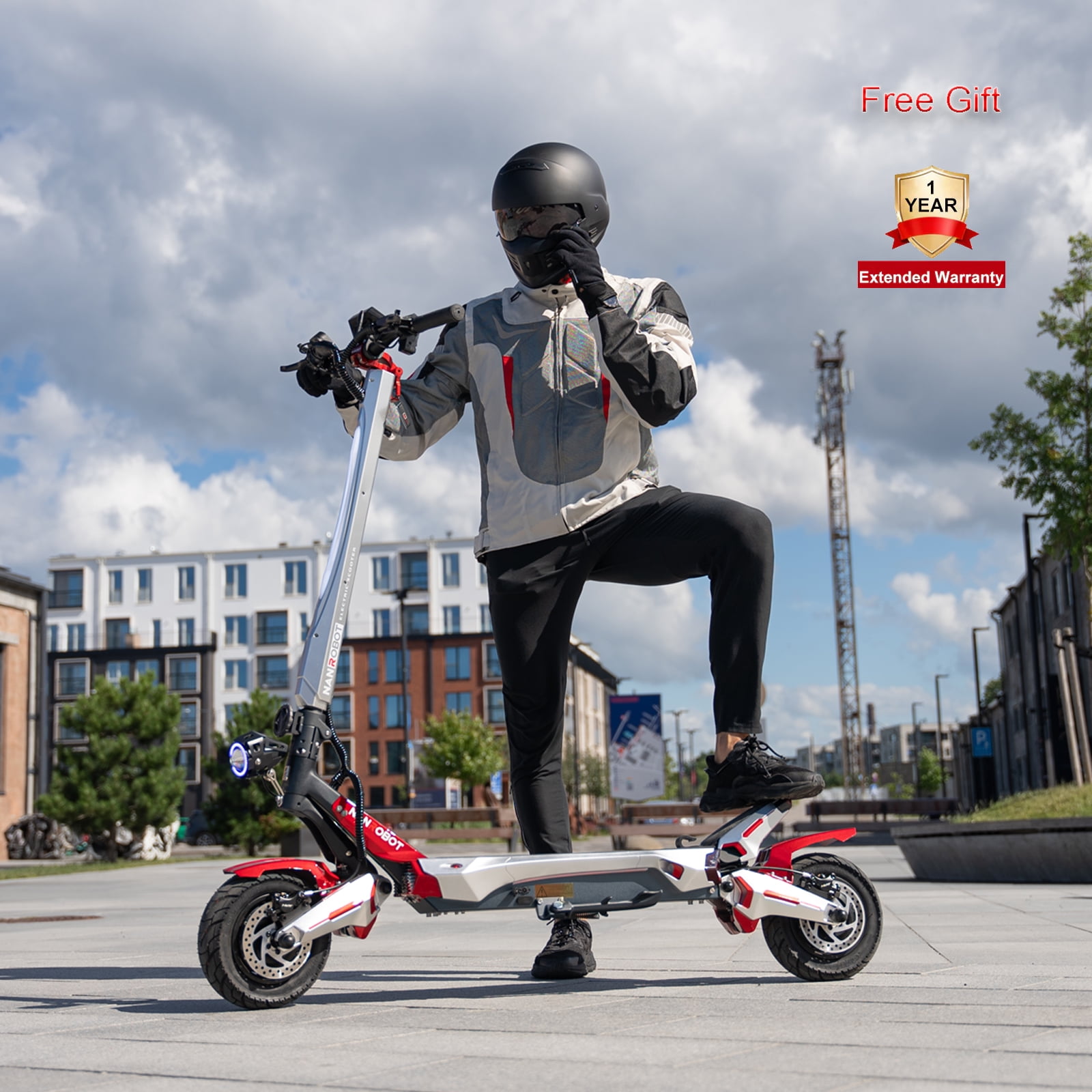 NANROBOT N6 Electric Scooter Adult 50mph 3000W Dual Motor 80Miles Fast ...