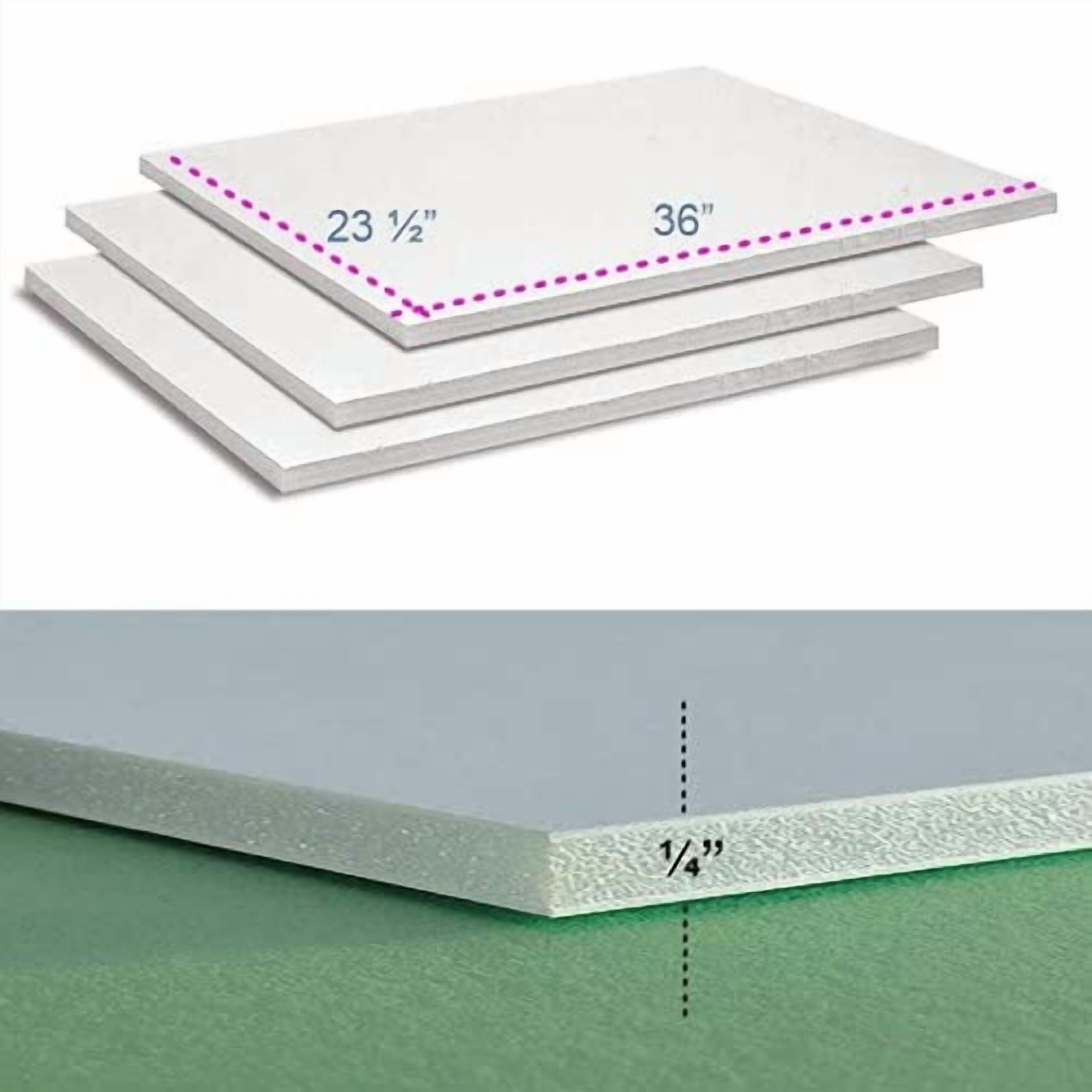 NANYANG 24"x36" Heavy-Duty Double-Sided Floor Standing Foam Board Sign ...