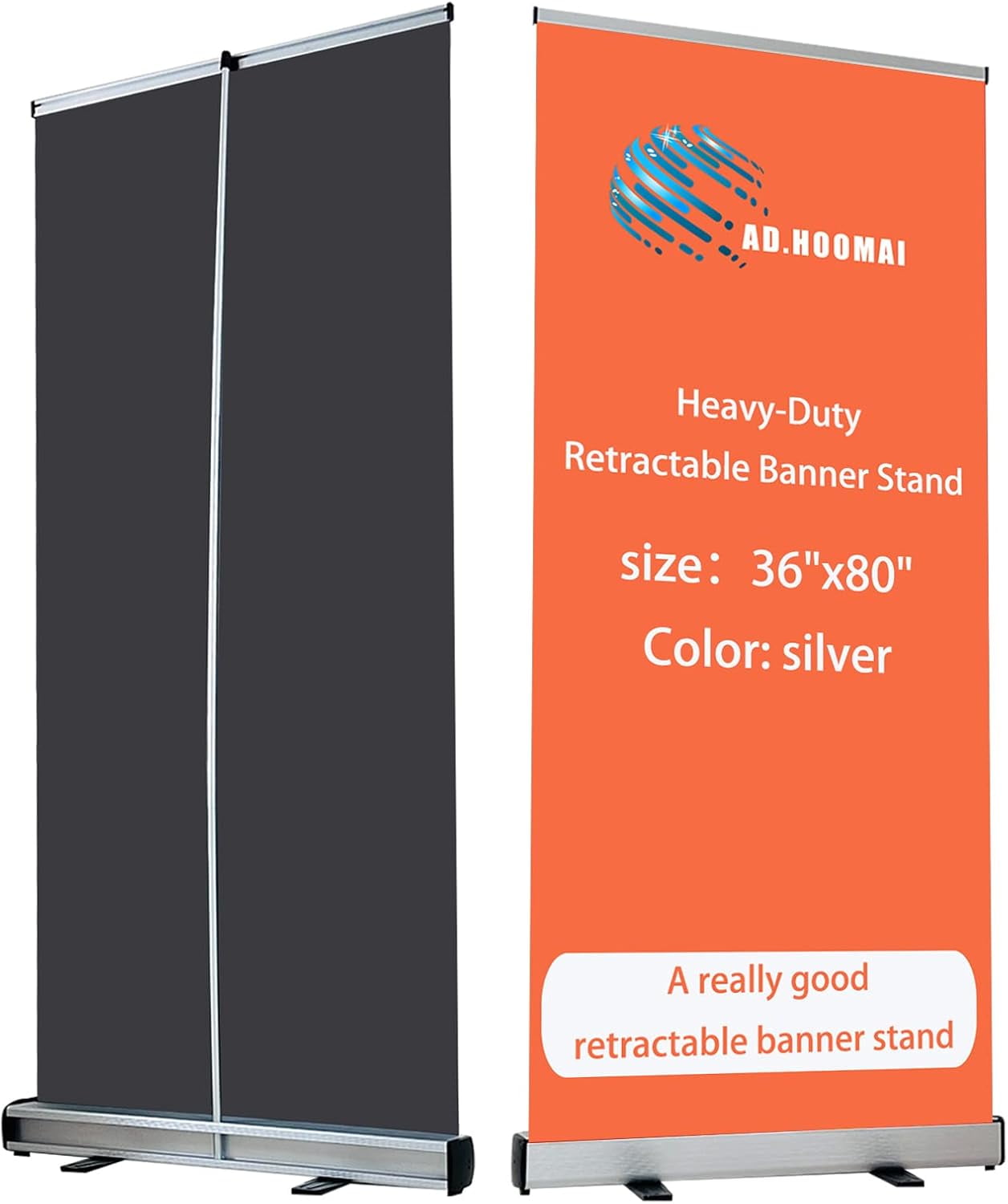 NANYANG 36"x80" NEW Heavy-Duty Retractable Banner Stand with Padded ...