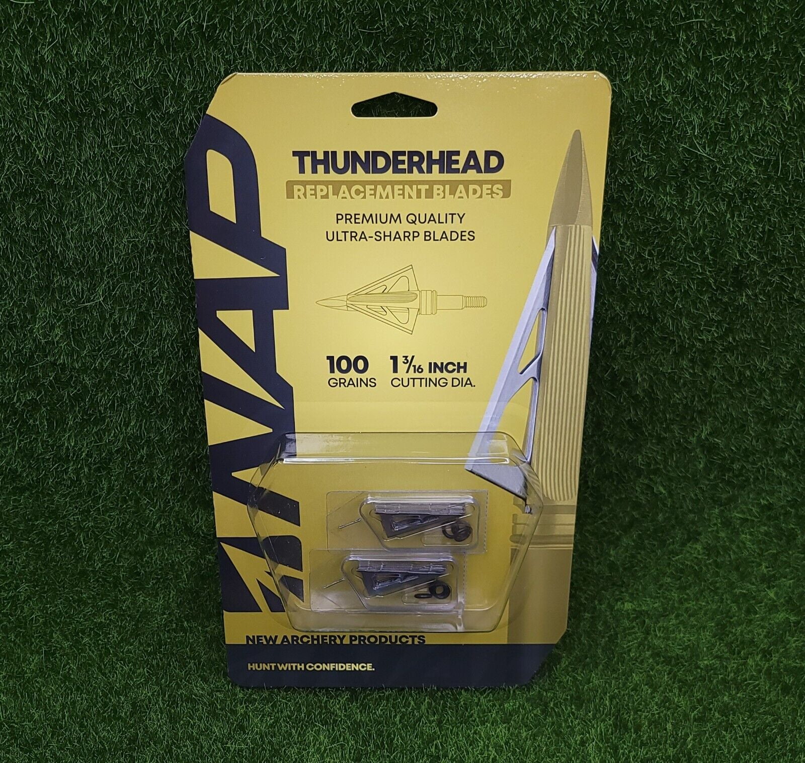 New Archery Products 100 Grain 18-Pack Thunderhead Replacement Blades ...