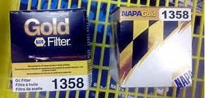 NAPA Gold Oil Filter 1358, Glass Enhanced Cellulose Media, 21 Micron ...
