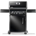 Napoleon Rogue 425 3-Burner Propane Gas Grill in Black with Cast Iron ...