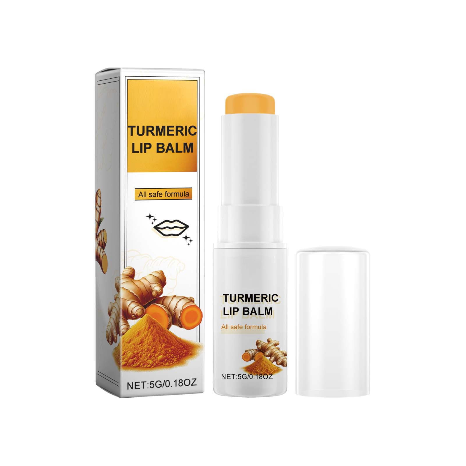 NAQEHNV Lip Lightening for Dark Lips, Turmeric Lip Balm, Moisturizing ...