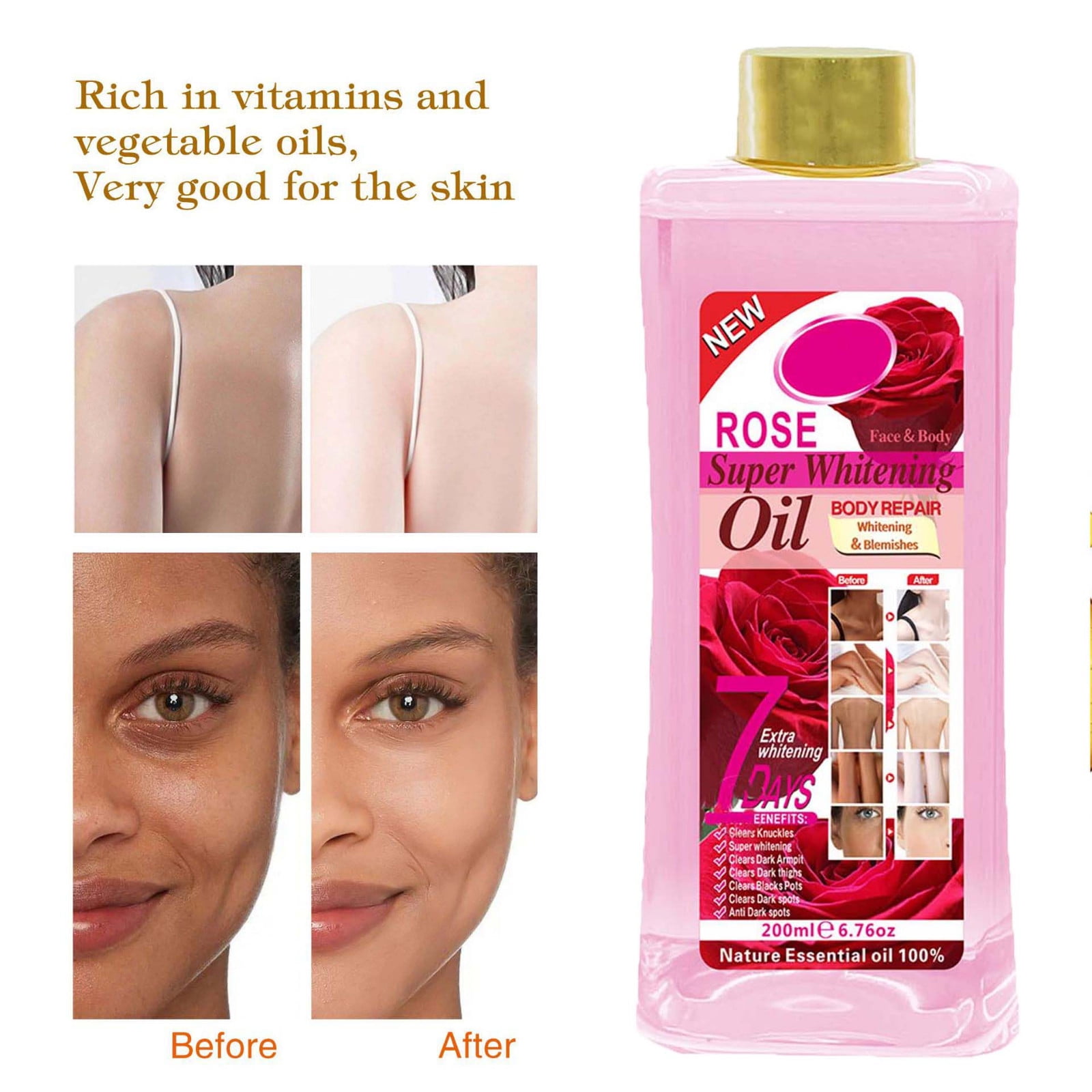 NAQEHNV Vitamin C Body Oil, Body Oil, Tumeric Body, Vitamin C 7days ...