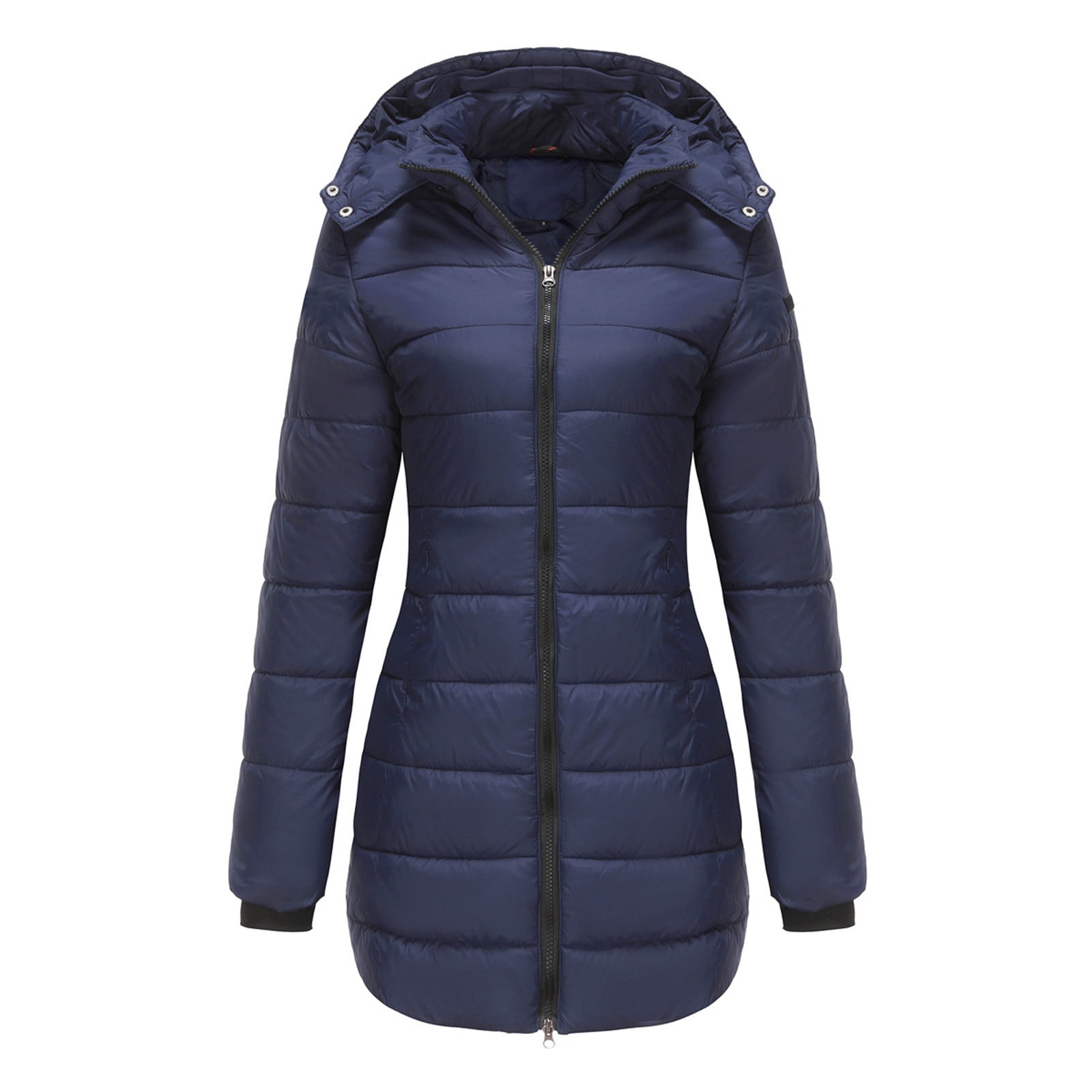 NARABB Year-end Deals Women's Warm Puffer Jacket Medium Length Slimming ...