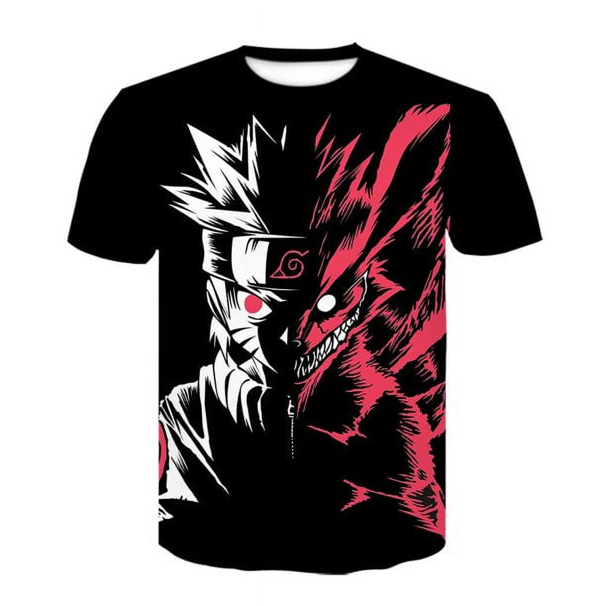 NARUTO Anime Tshirt 3D Print Naruto Sasuke Itachi Kakashi Akatsuki Tops ...