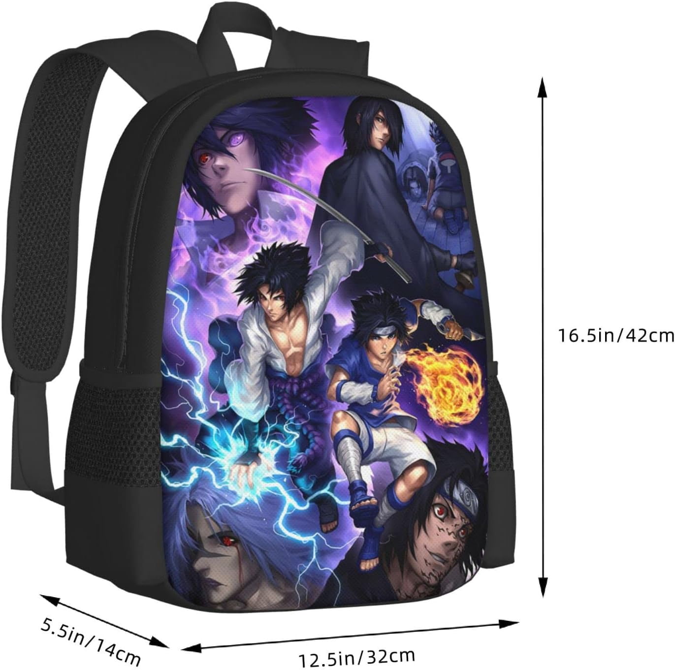NARUTO Backpack for Anime Fans Large Capacity Daypack Hatake Kakashi ...