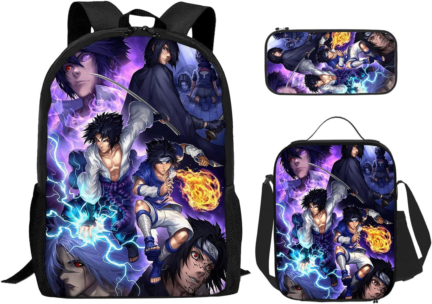 NARUTO Backpack for Anime Fans Large Capacity Daypack Hatake Kakashi ...