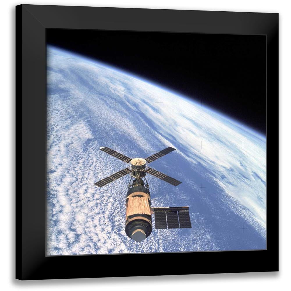 NASA 12x12 Black Modern Framed Museum Art Print Titled - Skylab Orbital ...