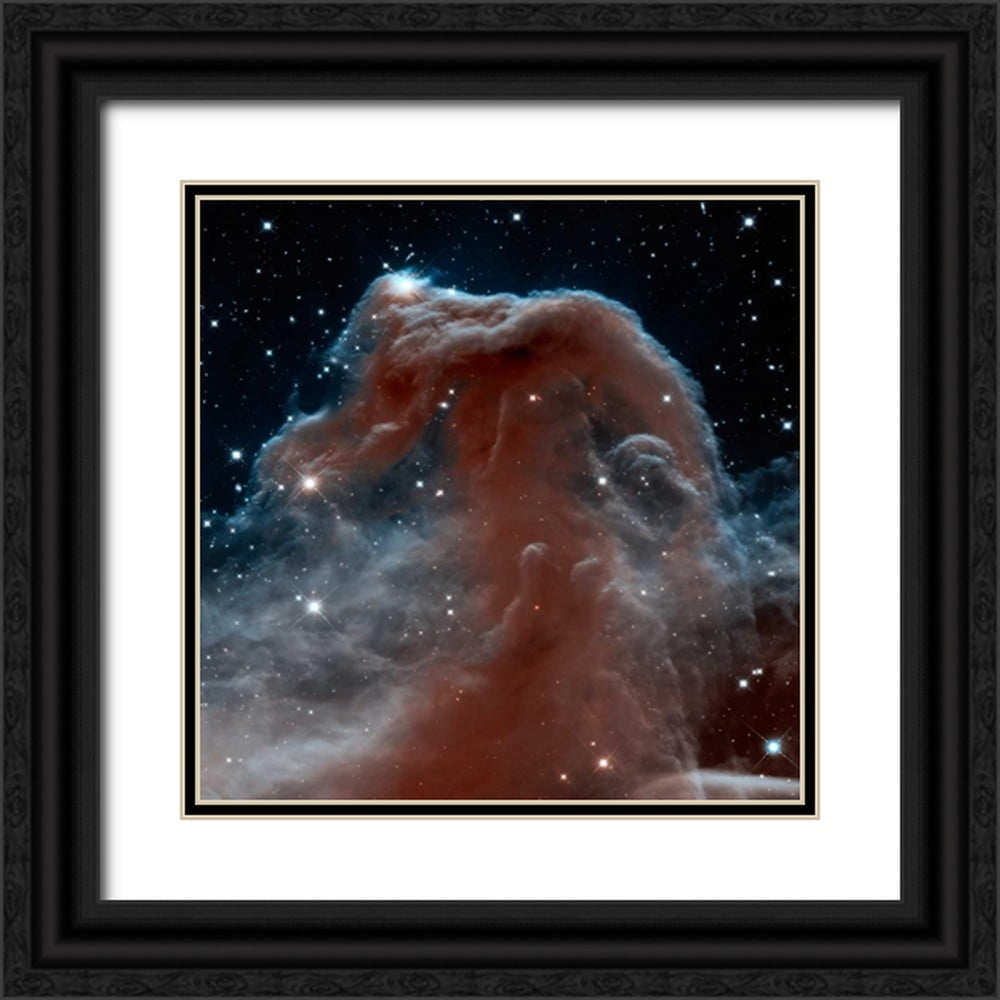 NASA 12x12 Black Ornate Wood Framed with Double Matting Museum Art ...