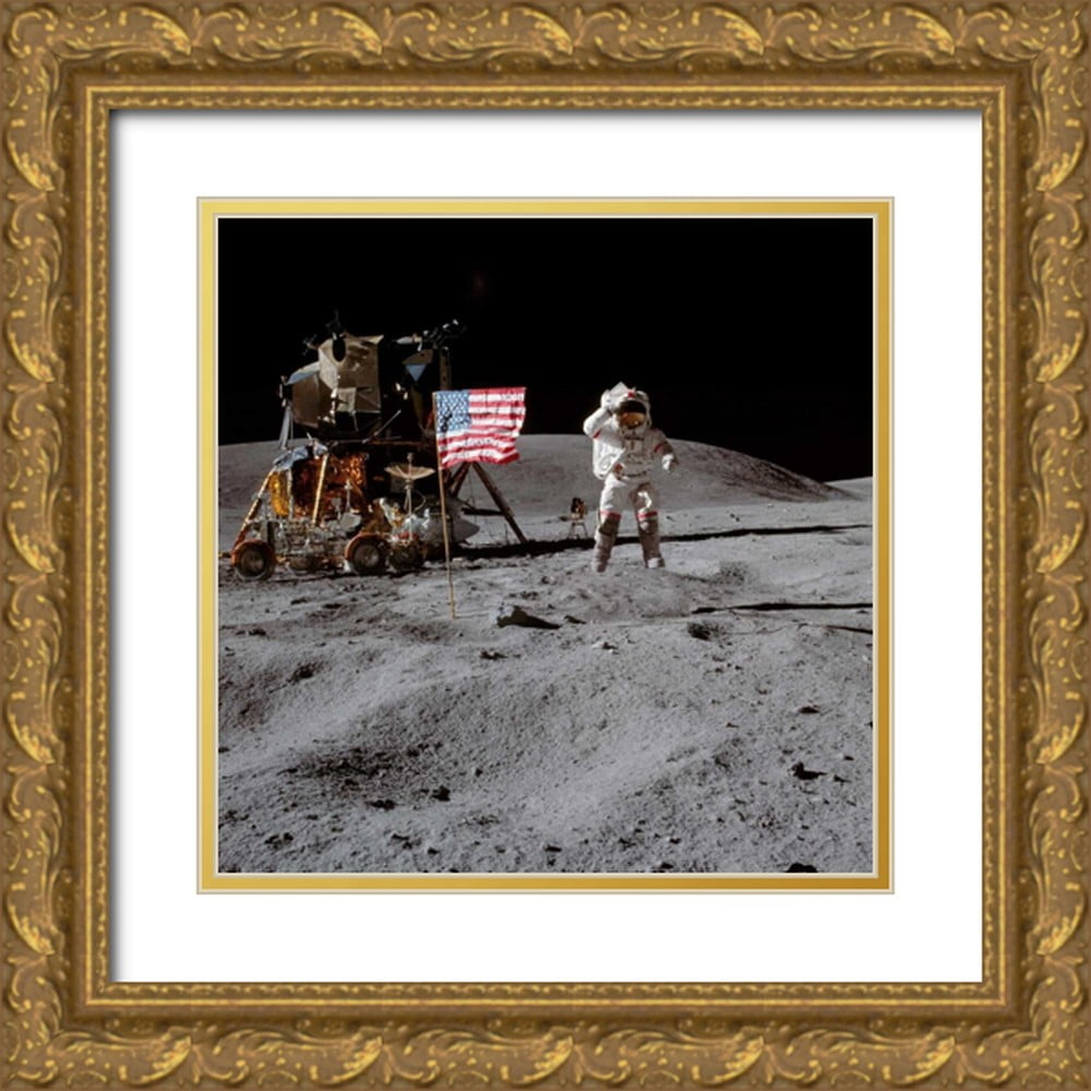 NASA 12x12 Gold Ornate Wood Framed with Double Matting Museum Art Print ...