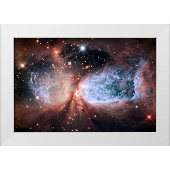 NASA 14x11 White Modern Wood Framed Museum Art Print Titled - Star ...