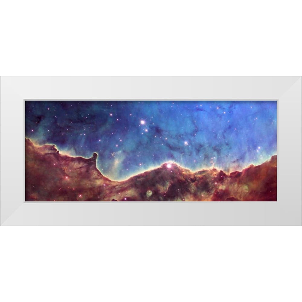 NASA 14x8 White Modern Wood Framed Museum Art Print Titled - Hubble ...