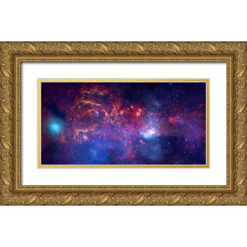 NASA 14x9 Gold Ornate Wood Framed with Double Matting Museum Art Print ...