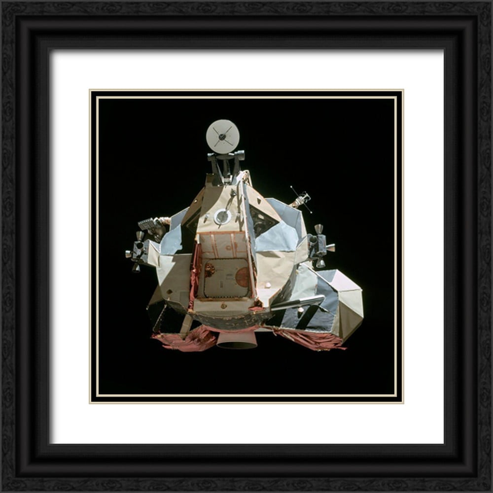 NASA 15x15 Black Ornate Wood Framed with Double Matting Museum Art ...
