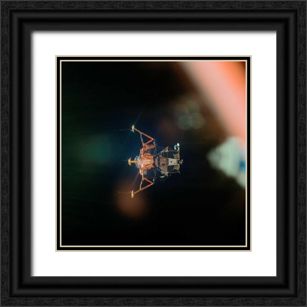 NASA 15x15 Black Ornate Wood Framed with Double Matting Museum Art ...