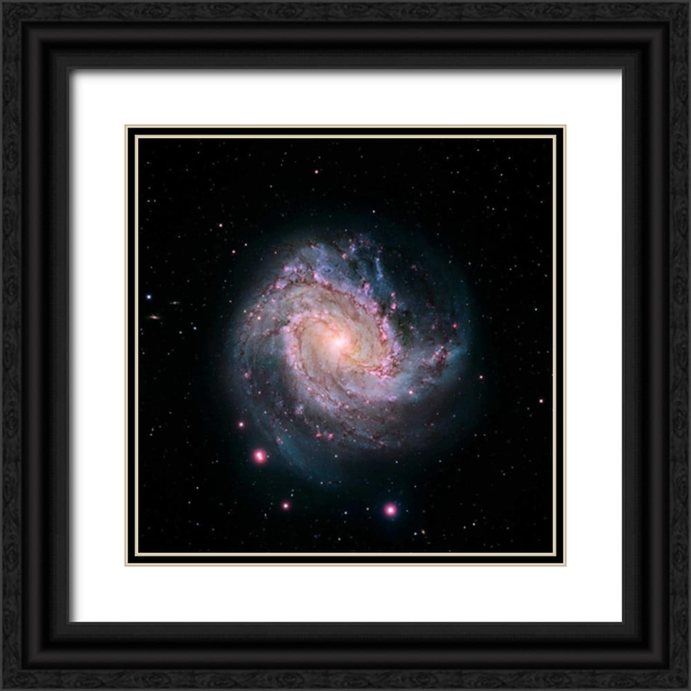 NASA 15x15 Black Ornate Wood Framed with Double Matting Museum Art ...