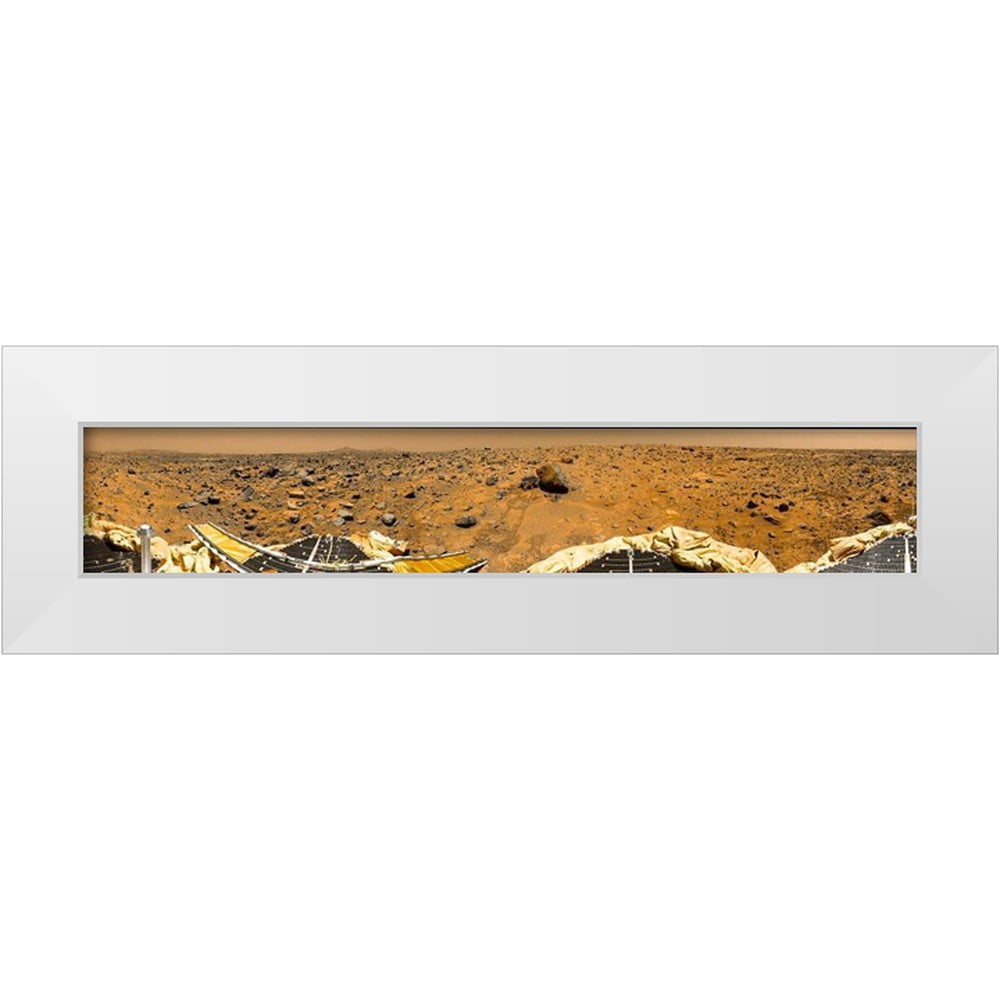 NASA 18x6 White Modern Wood Framed Museum Art Print Titled - Mars ...