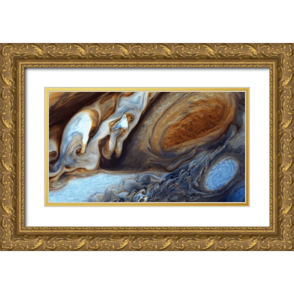 NASA 24x15 Gold Ornate Wood Framed with Double Matting Museum Art Print ...