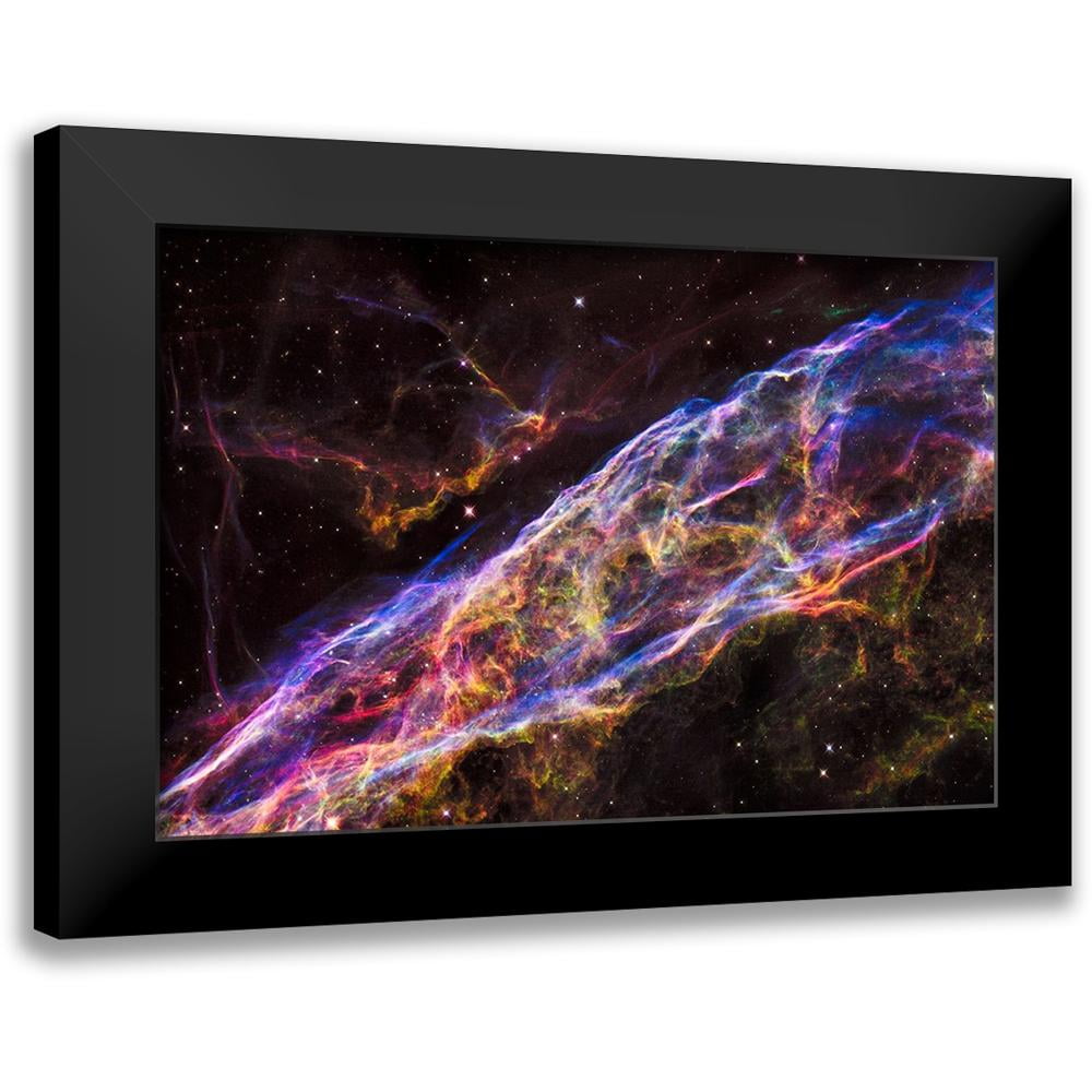 NASA 24x17 Black Modern Framed Museum Art Print Titled - Veil Nebula ...