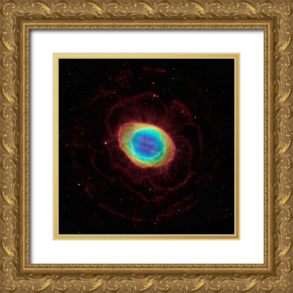 NASA 26x26 Gold Ornate Wood Framed with Double Matting Museum Art Print Titled - Hubble Reveals ...