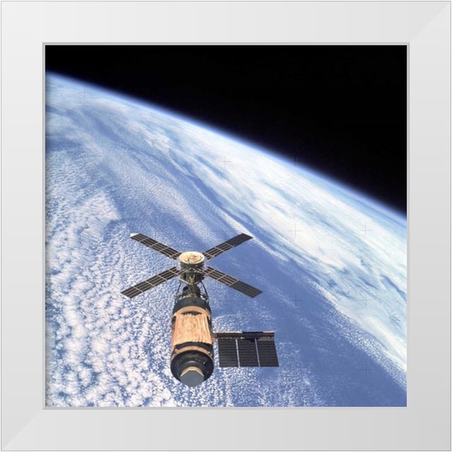 NASA 26x26 White Modern Wood Framed Museum Art Print Titled - Skylab ...