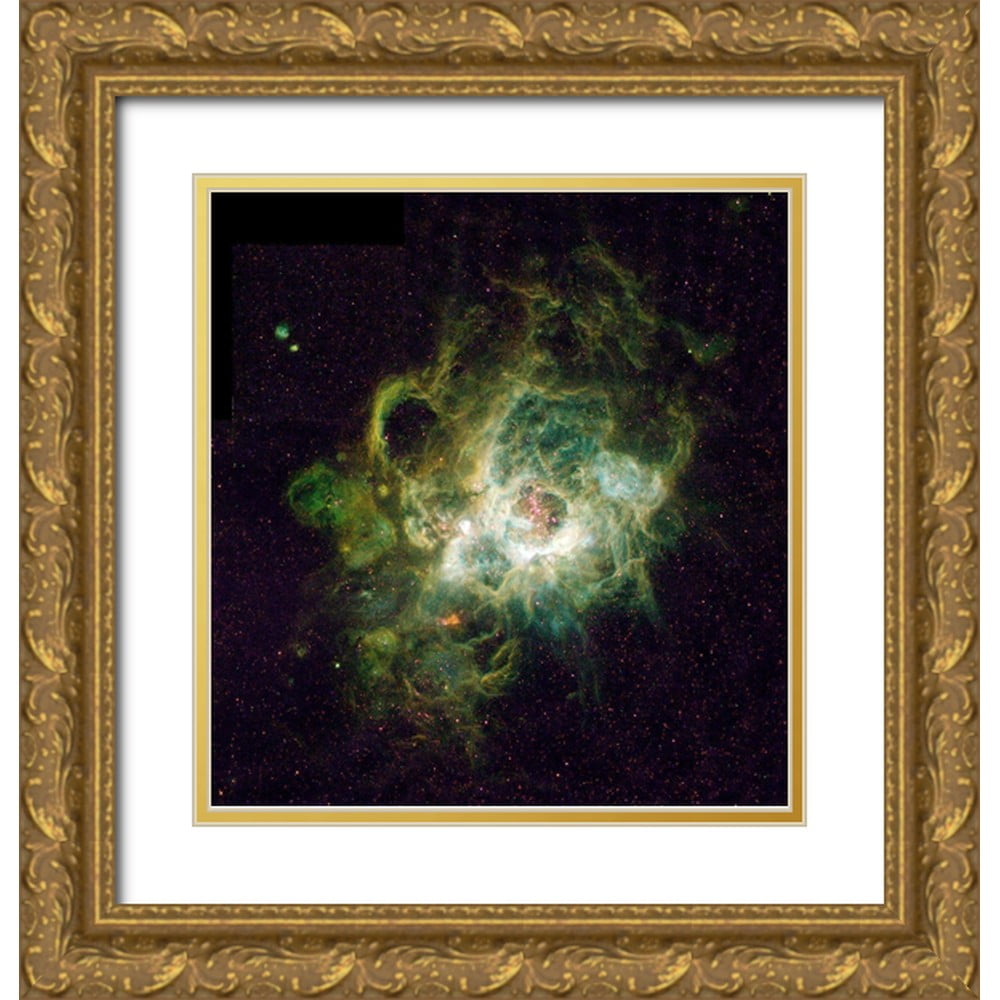 NASA 26x27 Gold Ornate Wood Framed with Double Matting Museum Art Print ...