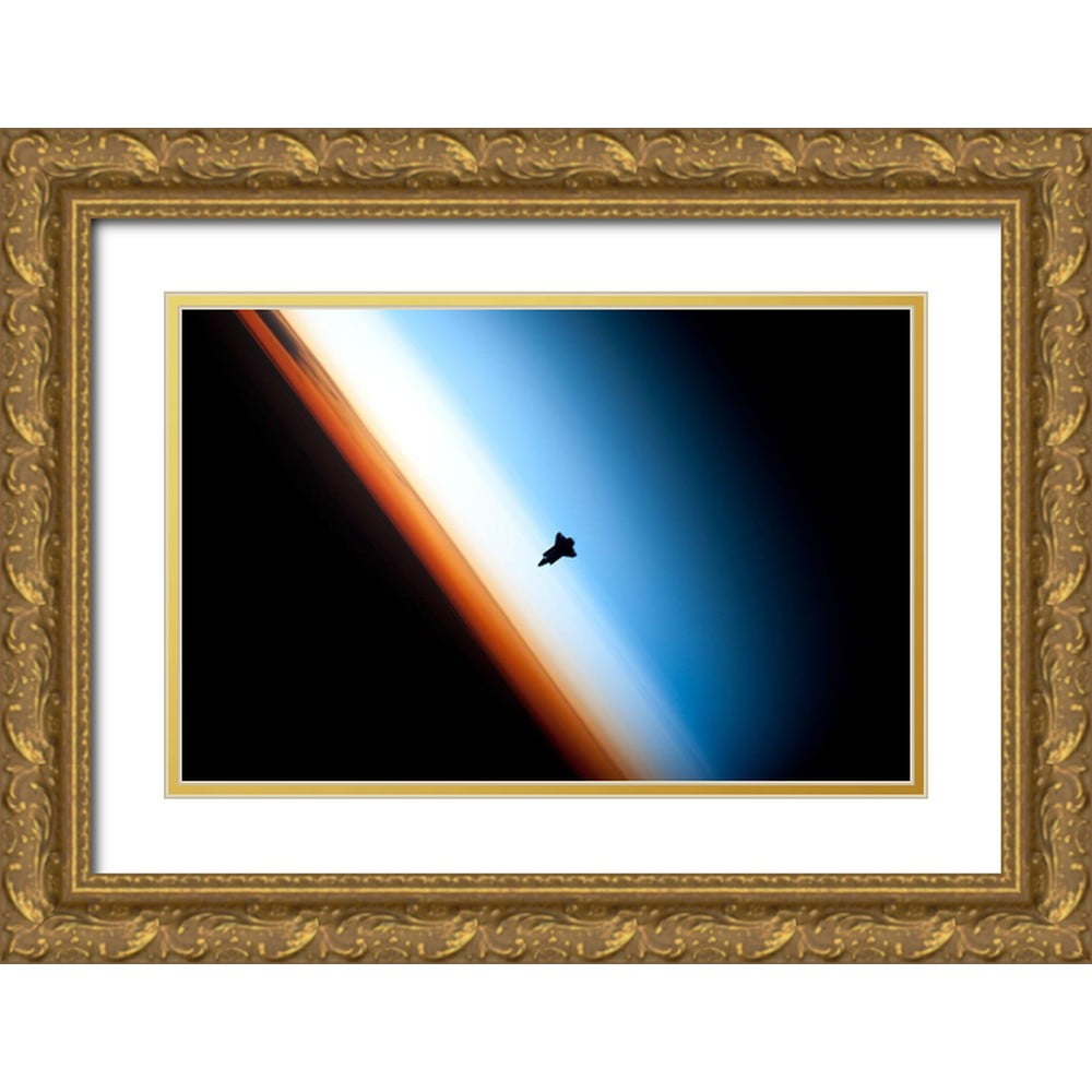 NASA 32x22 Gold Ornate Wood Framed with Double Matting Museum Art Print ...