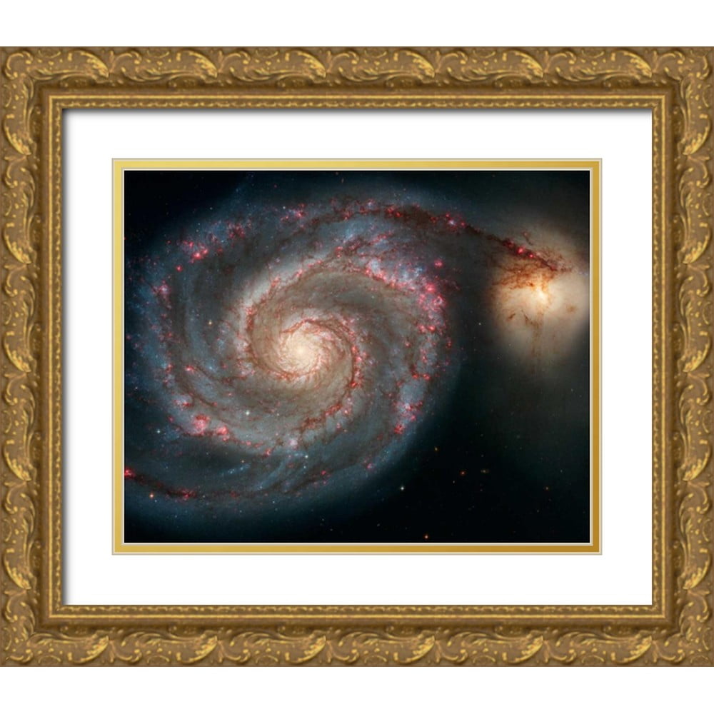 NASA 32x26 Gold Ornate Wood Framed with Double Matting Museum Art Print ...