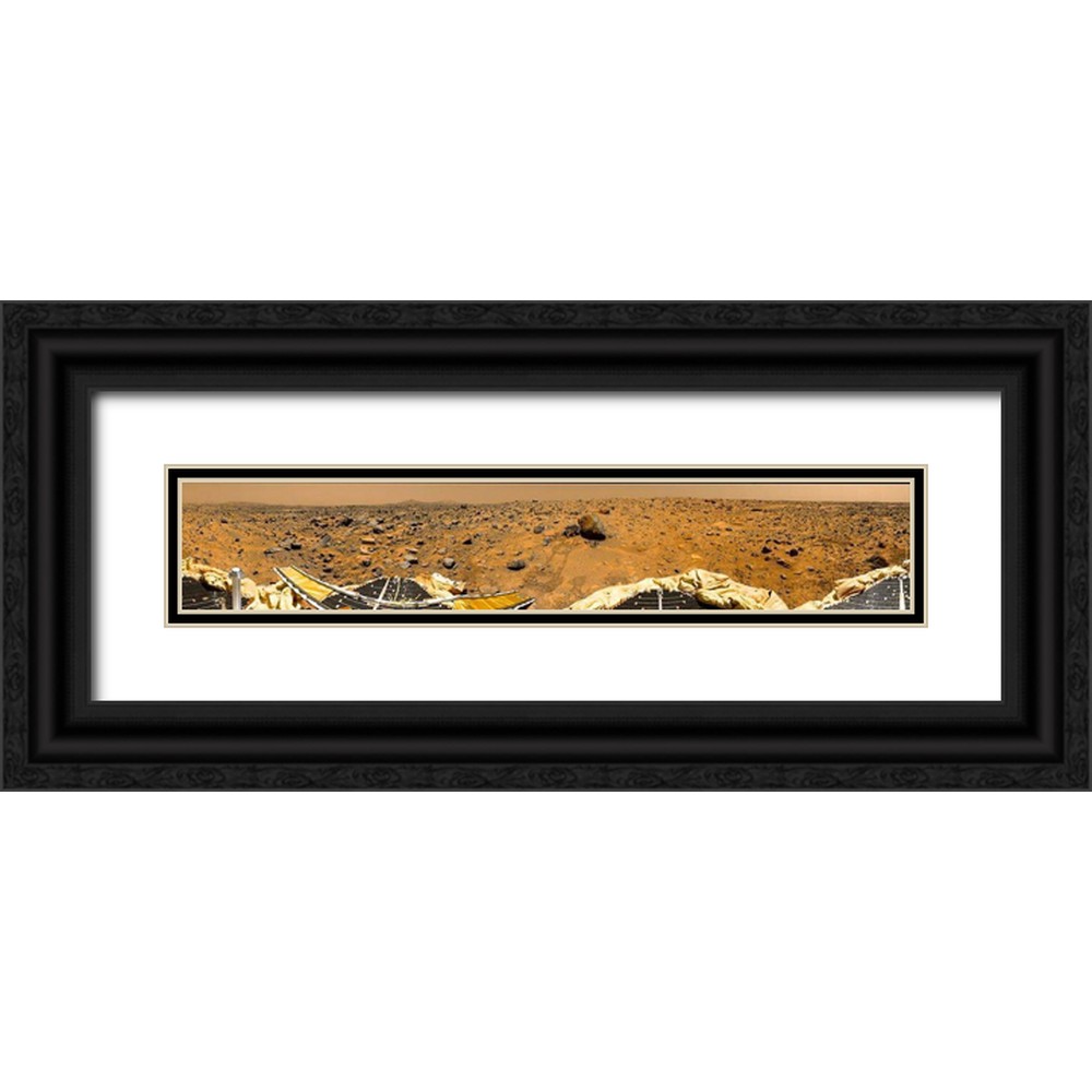 NASA 32x9 Black Ornate Wood Framed with Double Matting Museum Art Print ...