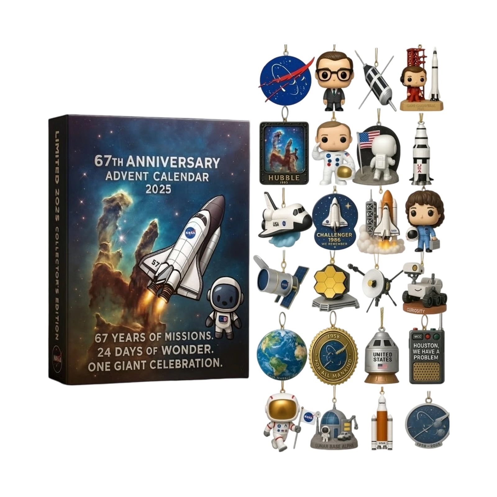 NASA 67th Anniversary Advent Calendar 2025 - 24 Day Christmas Countdown ...